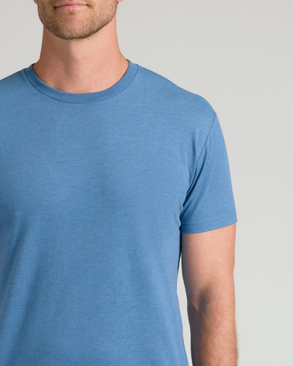 Dark Heather Blue Lake Classic Crew Neck | Dark Heather Blue Lake ...