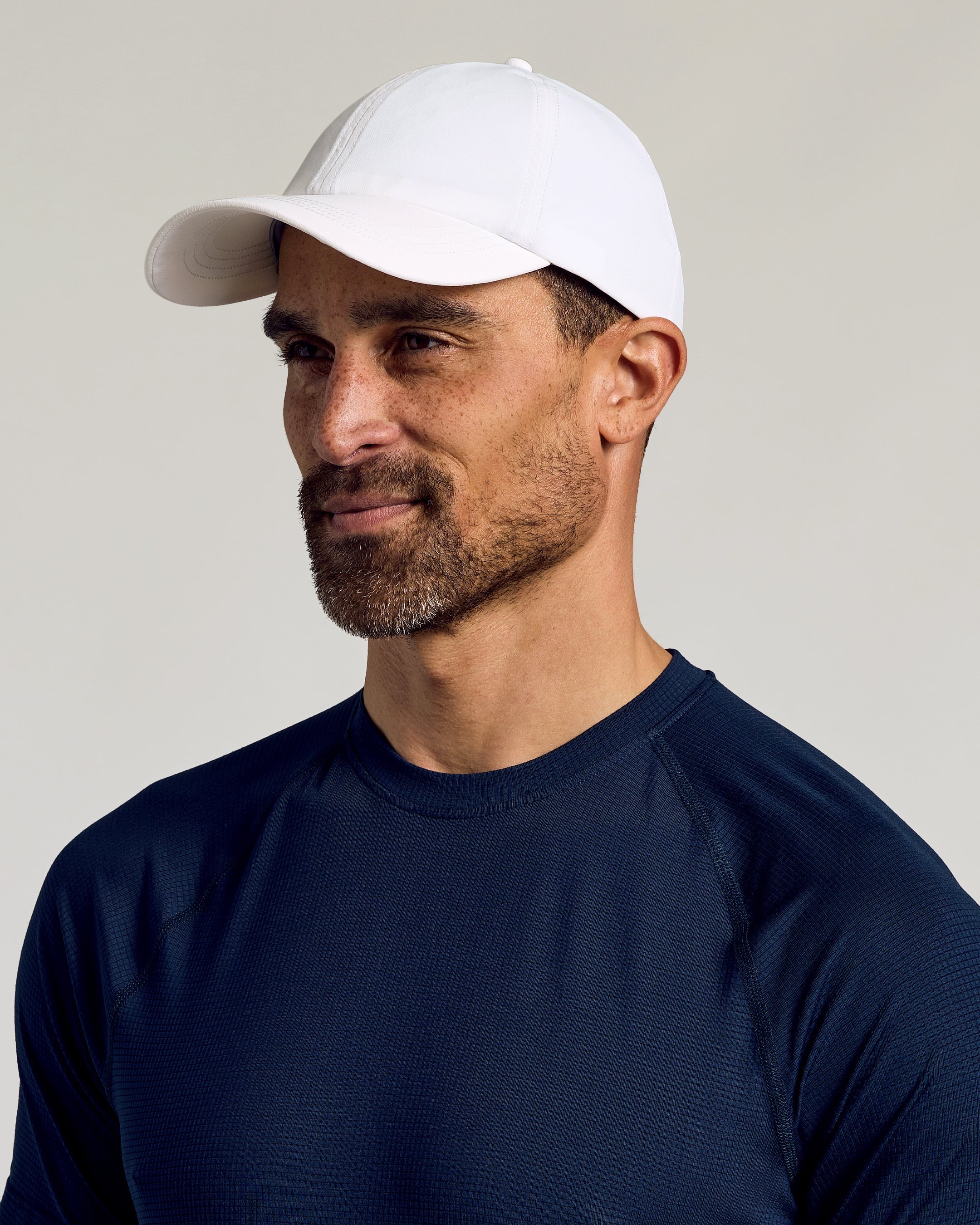 White Active Running Cap – True Classic Corporate Wholesale